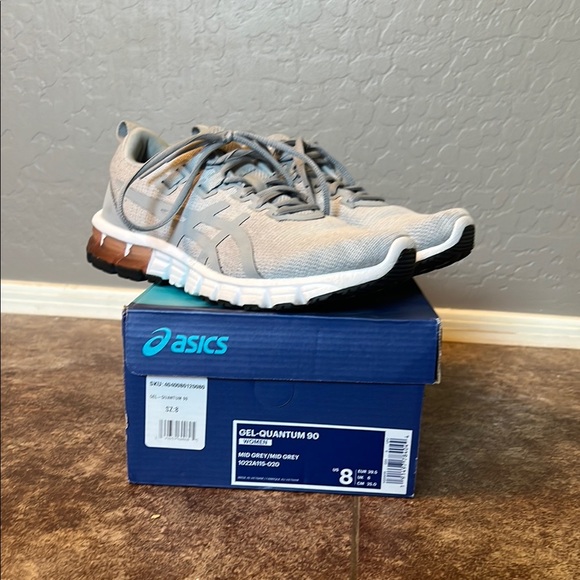 Asics | Shoes | Asics Gray Athletic Shoes With Mesh Support | Poshmark